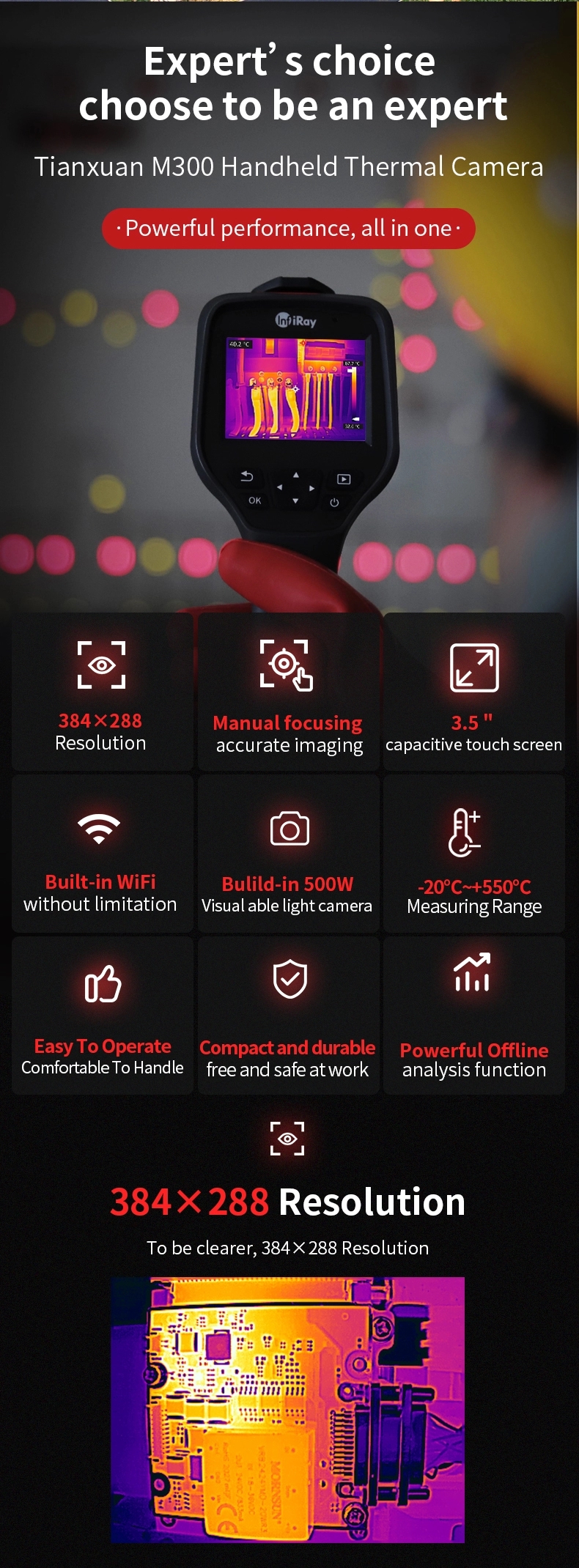 Infiray M300 Handheld Thermal Imager | NAXSG