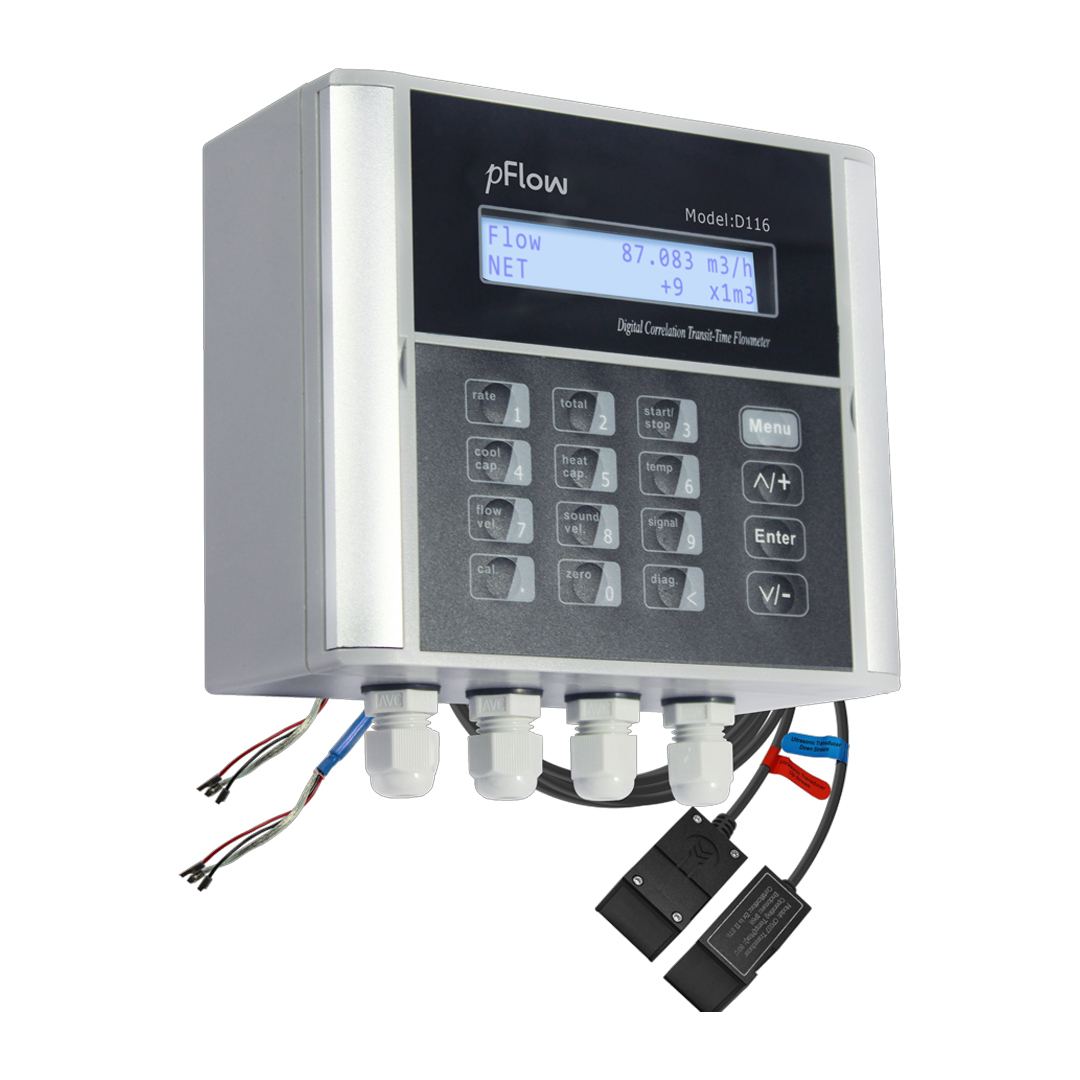 μFlow D116 Fixed Clamp-On Flowmeter | Reliable Ultrasonic Water Flow Meter